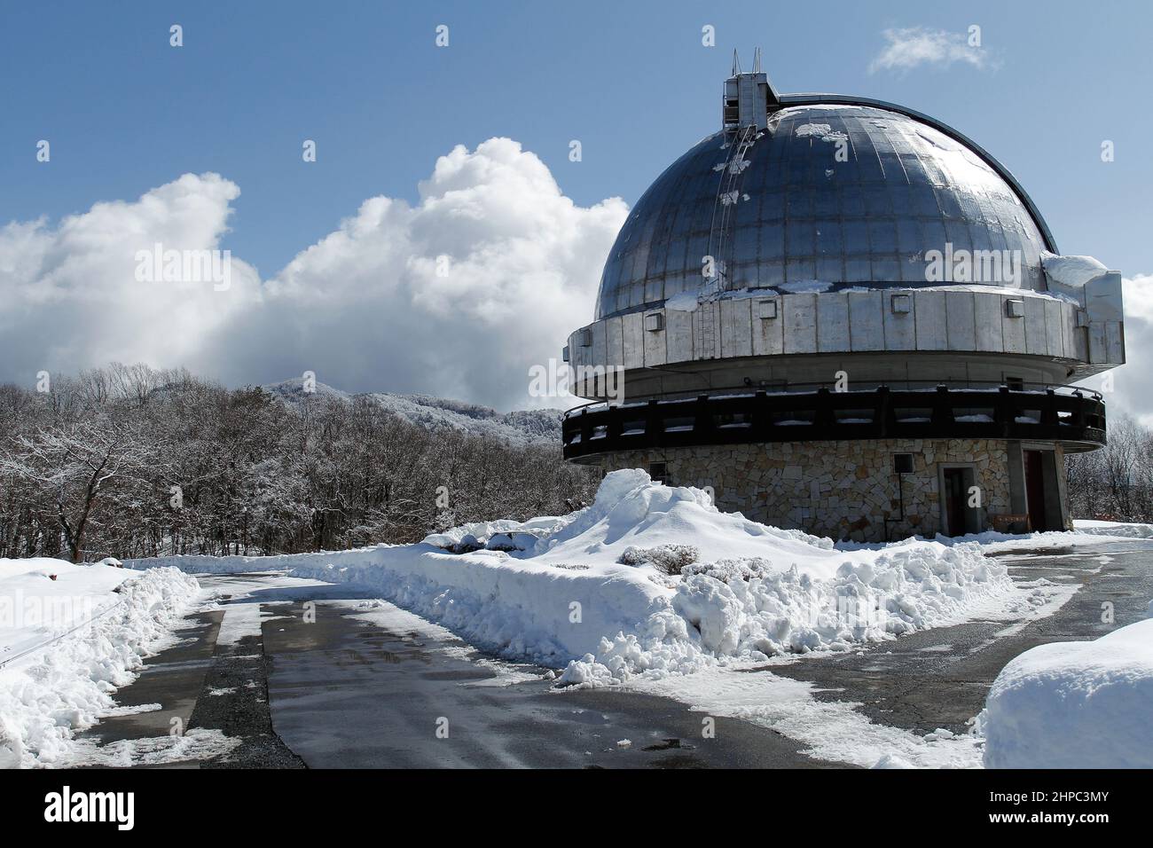 nagano, japan, 2022/19/02 , Kiso Observatory (Japanese: Kiso Kansokujo ...