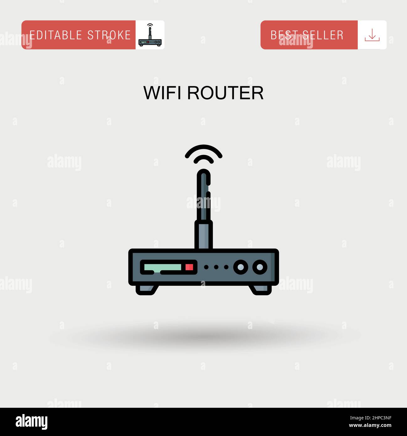 Wifi router Simple vector icon Stock Vector Image & Art - Alamy