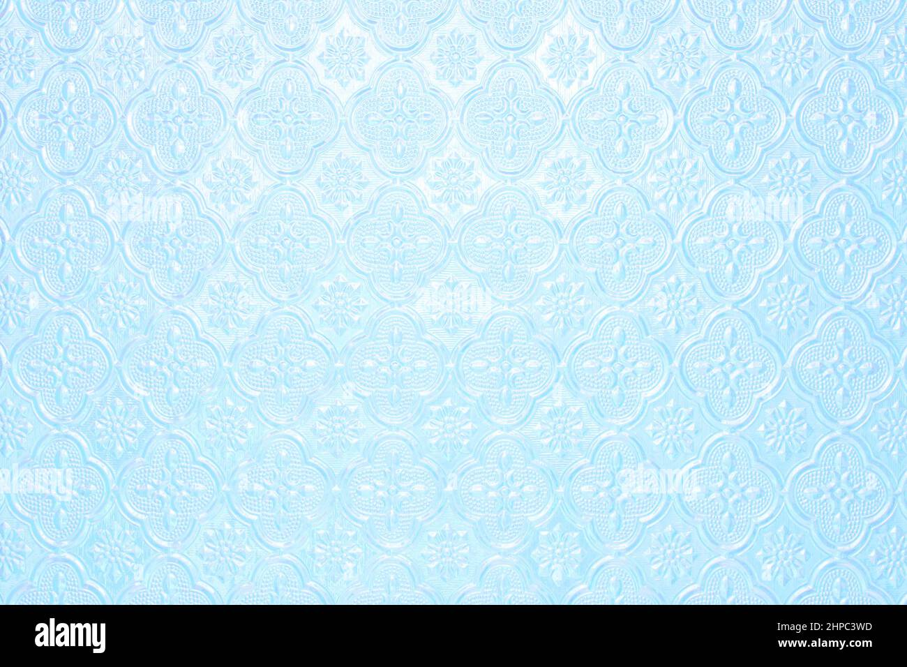 Textured pale light blue faded background with a pattern of painted ...