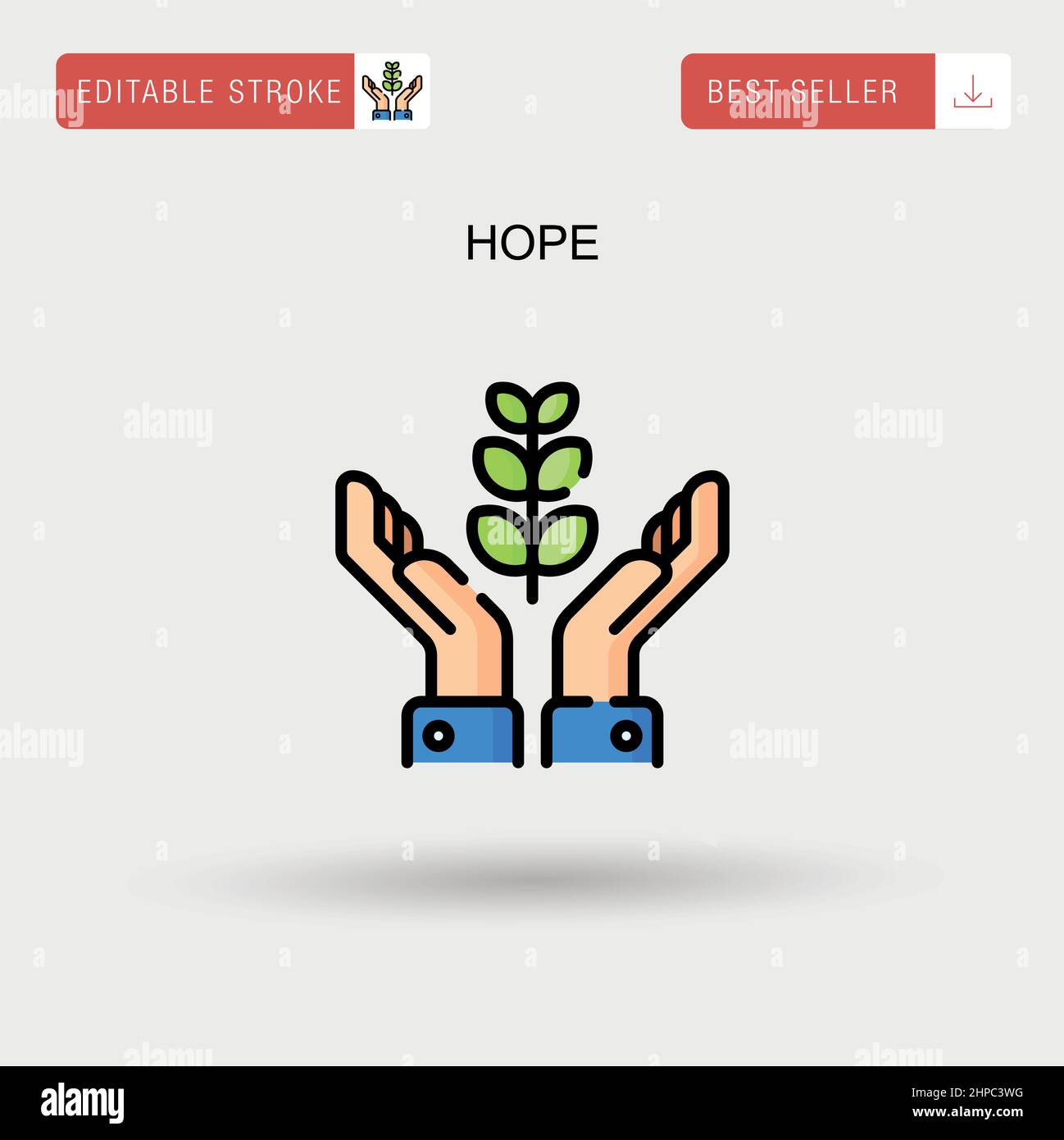 Hope Simple vector icon Stock Vector Image & Art - Alamy