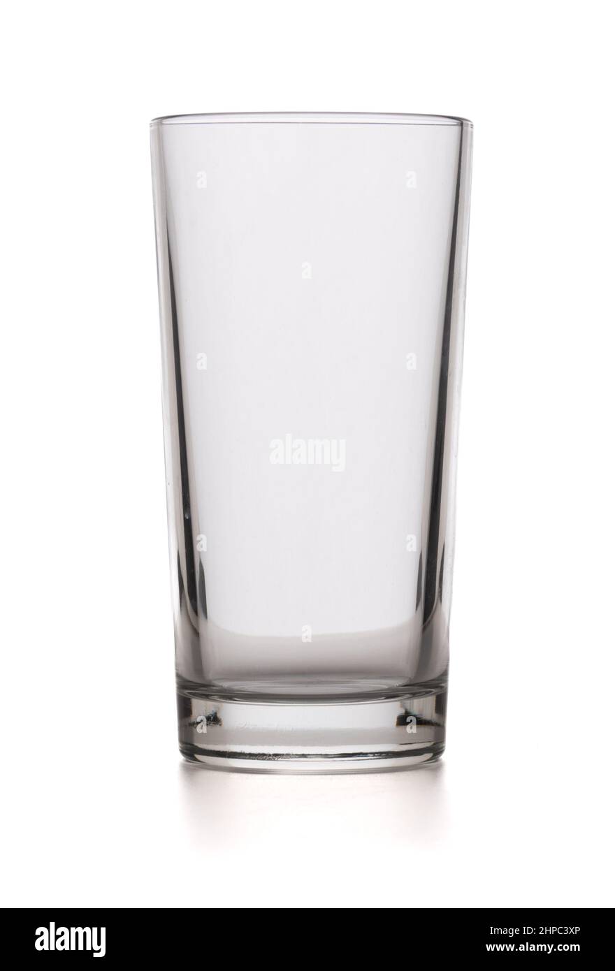 Tall glass beaker isolated on a white background. Copy space Stock ...