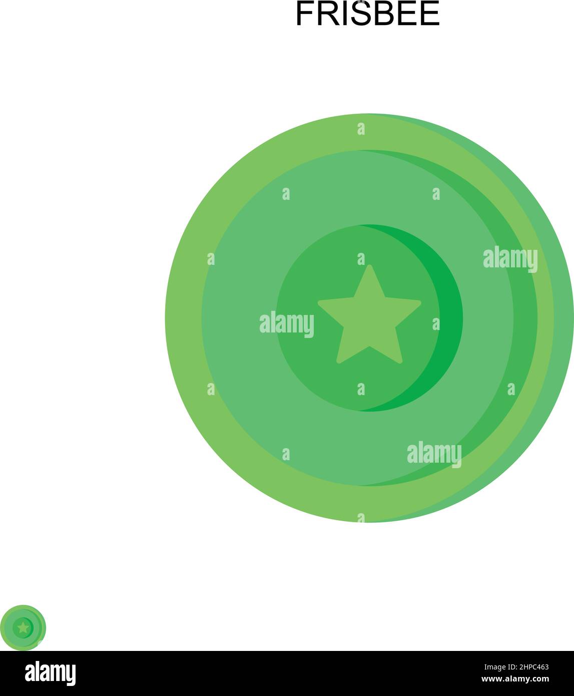 Frisbee Simple vector icon. Illustration symbol design template for web ...