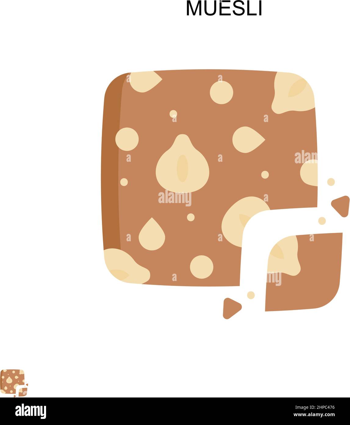 Healthy oat granola muesli Stock Vector Images - Alamy