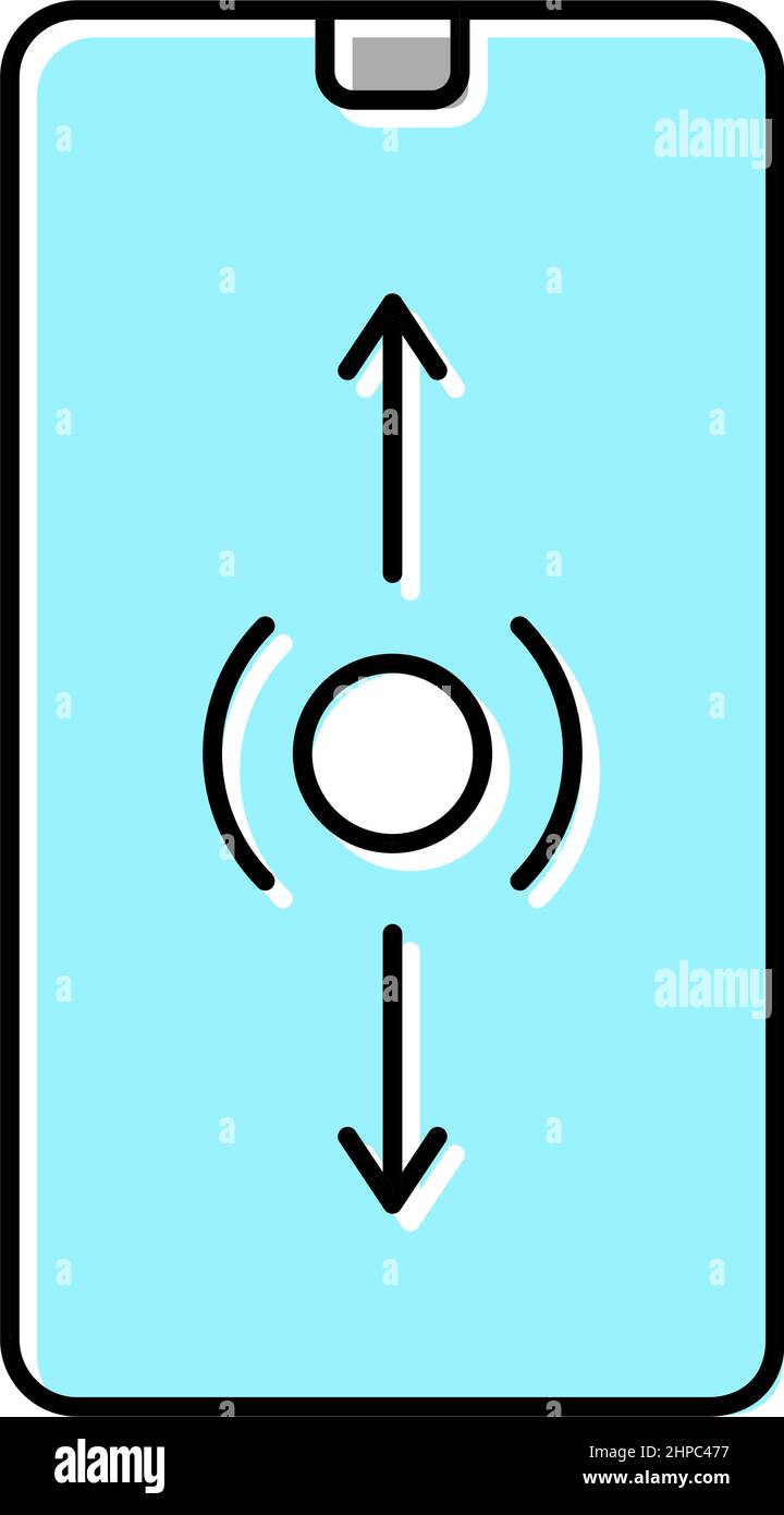 mobile scroll color icon vector illustration Stock Vector Image & Art ...