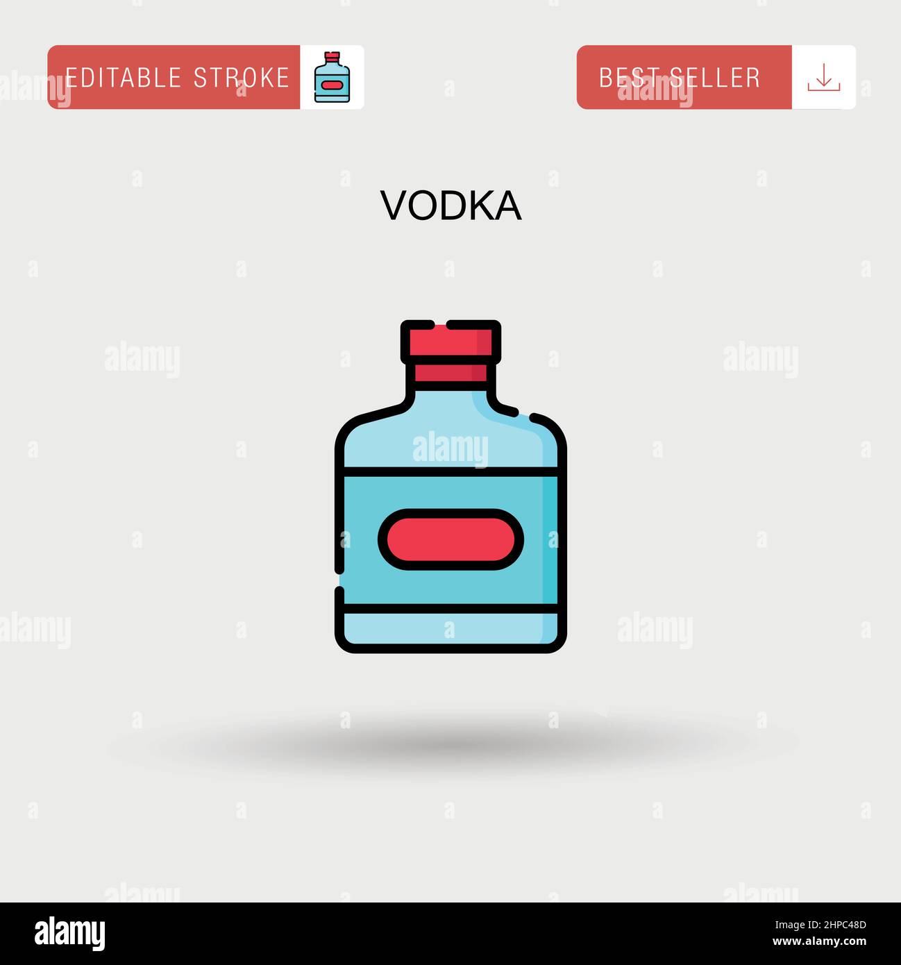 Vodka Simple vector icon Stock Vector Image & Art - Alamy