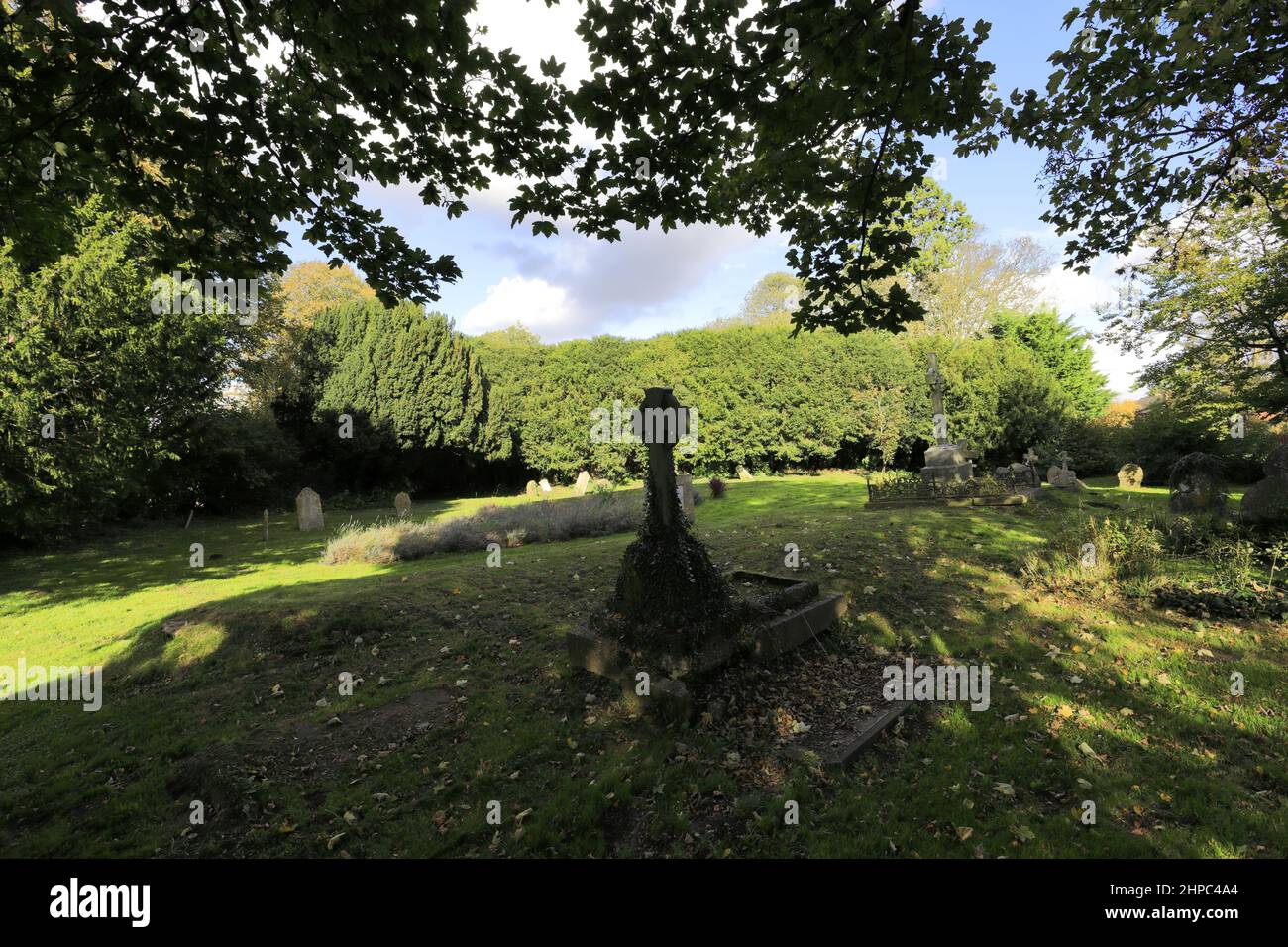 The ruins of St Marys church, Benwick village; Cambridgeshire; England ...