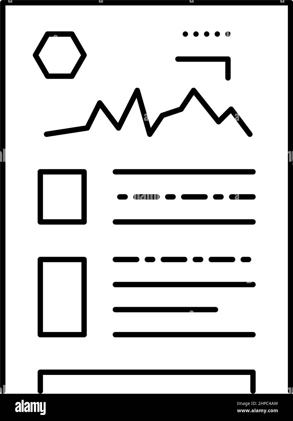 sales report line icon vector illustration Stock Vector Image & Art - Alamy