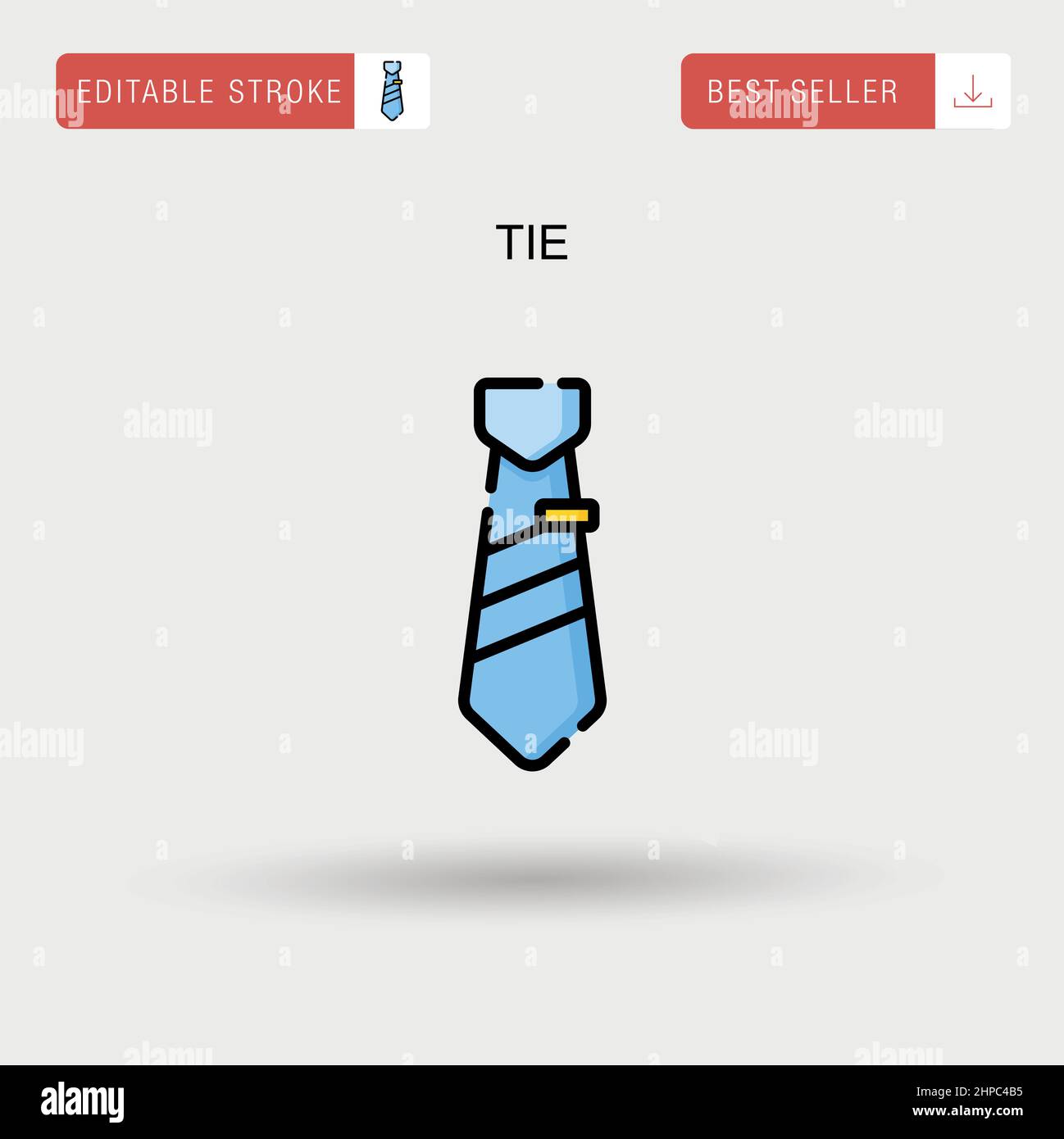 Tie Simple vector icon Stock Vector Image & Art - Alamy