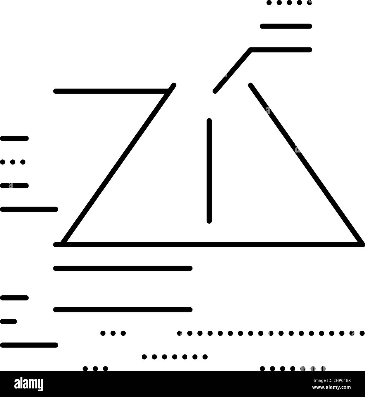 constructed road layers line icon vector illustration Stock Vector ...