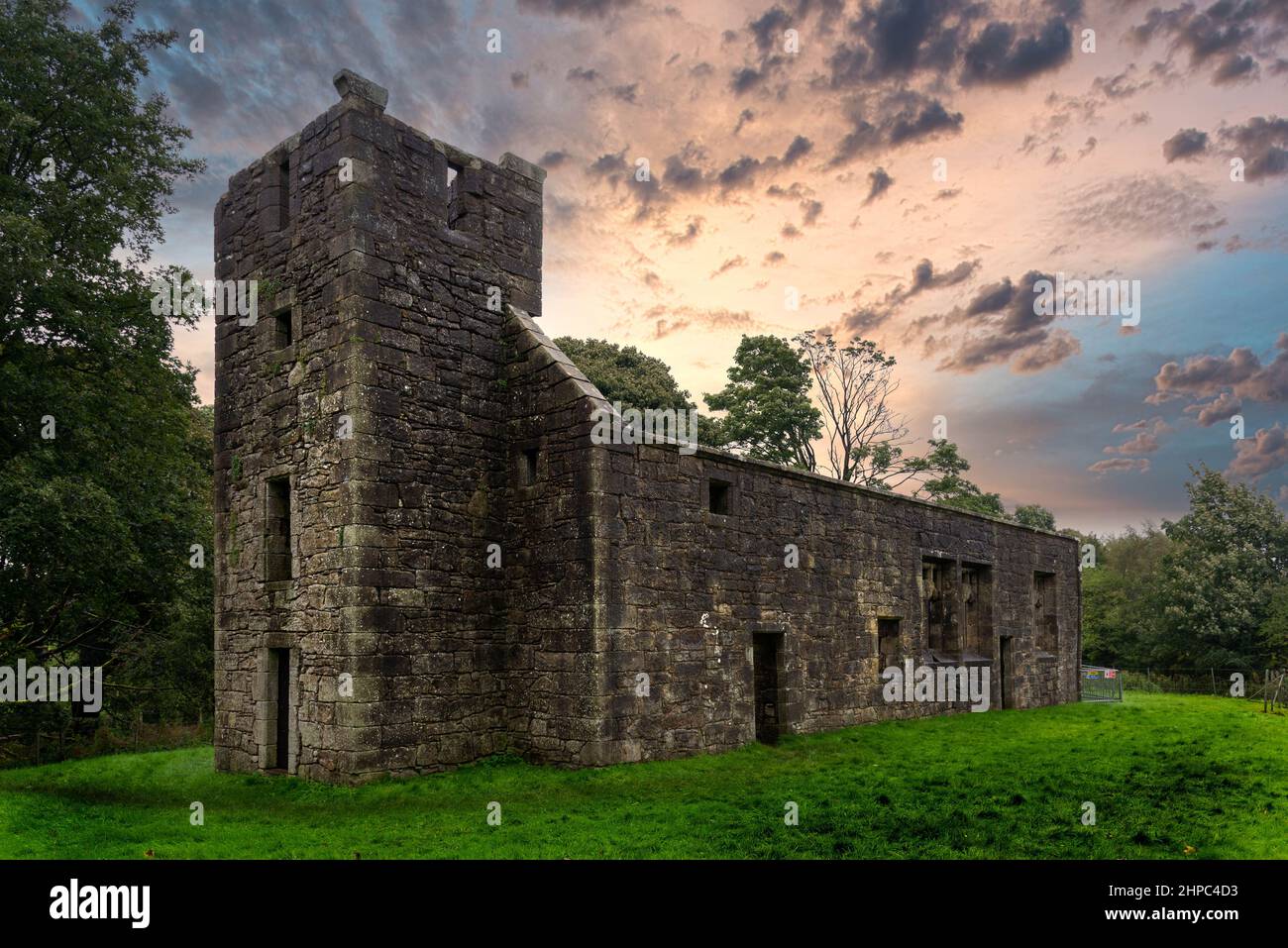 The Old Collegiate Church Ruins at Castle Semple Lochwinnoch Scotland ...