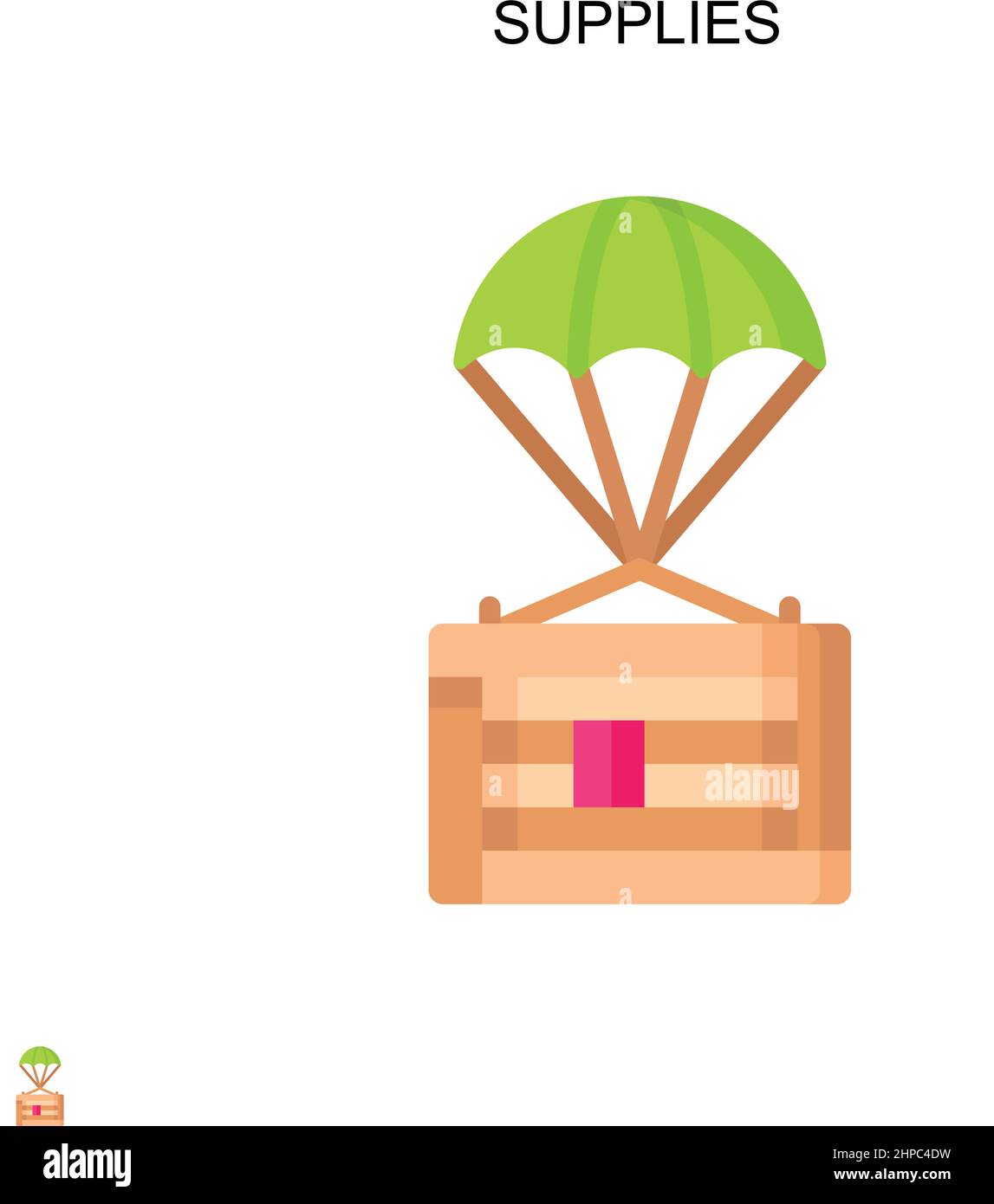 Supplies Simple vector icon. Illustration symbol design template for ...