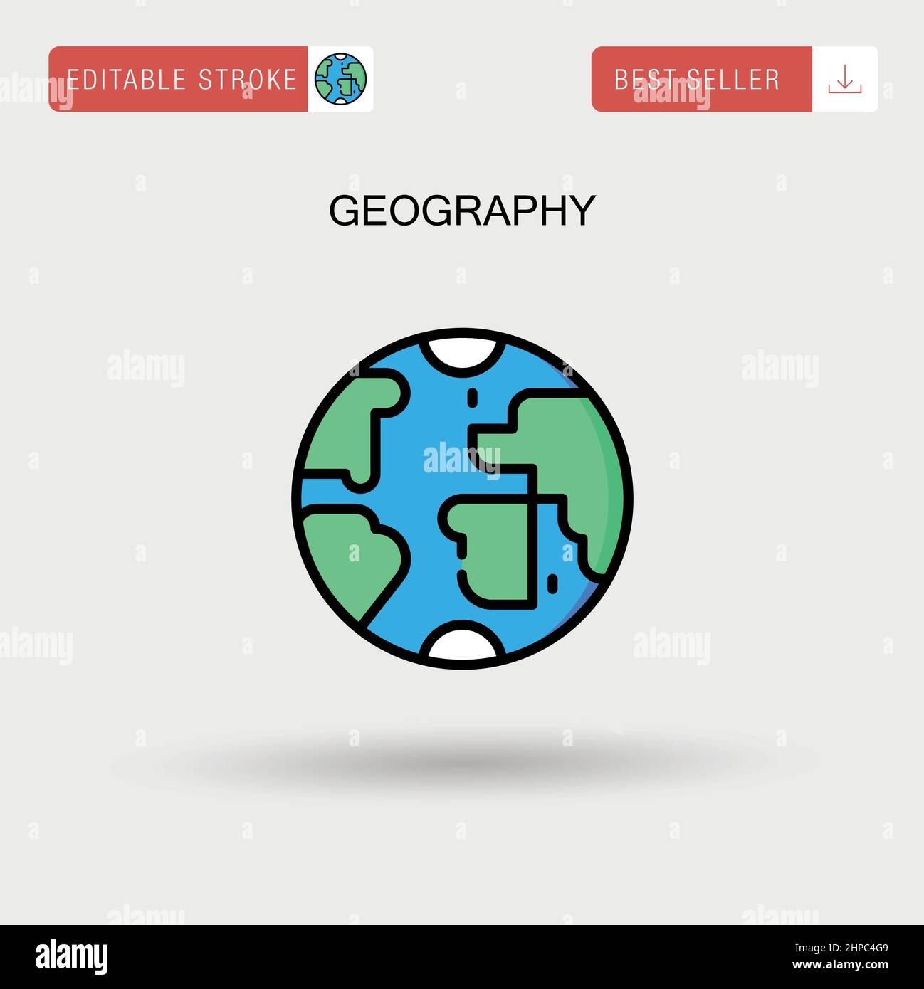 Geography Simple vector icon Stock Vector Image & Art - Alamy