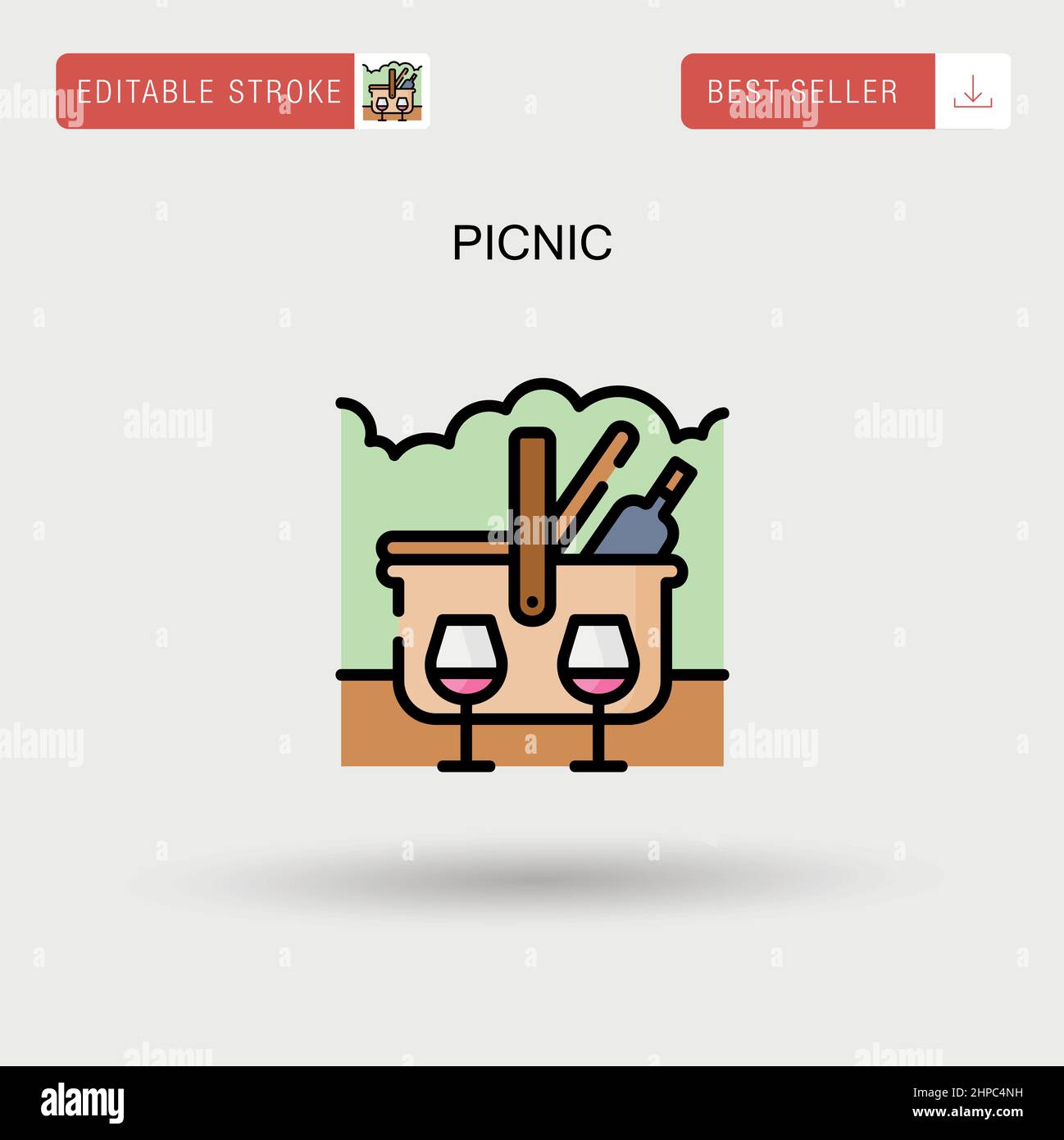 Picnic Simple vector icon Stock Vector Image & Art - Alamy