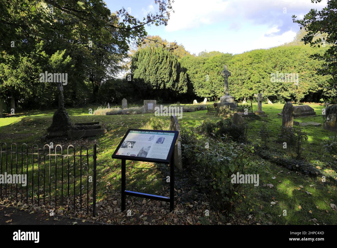 The ruins of St Marys church, Benwick village; Cambridgeshire; England ...