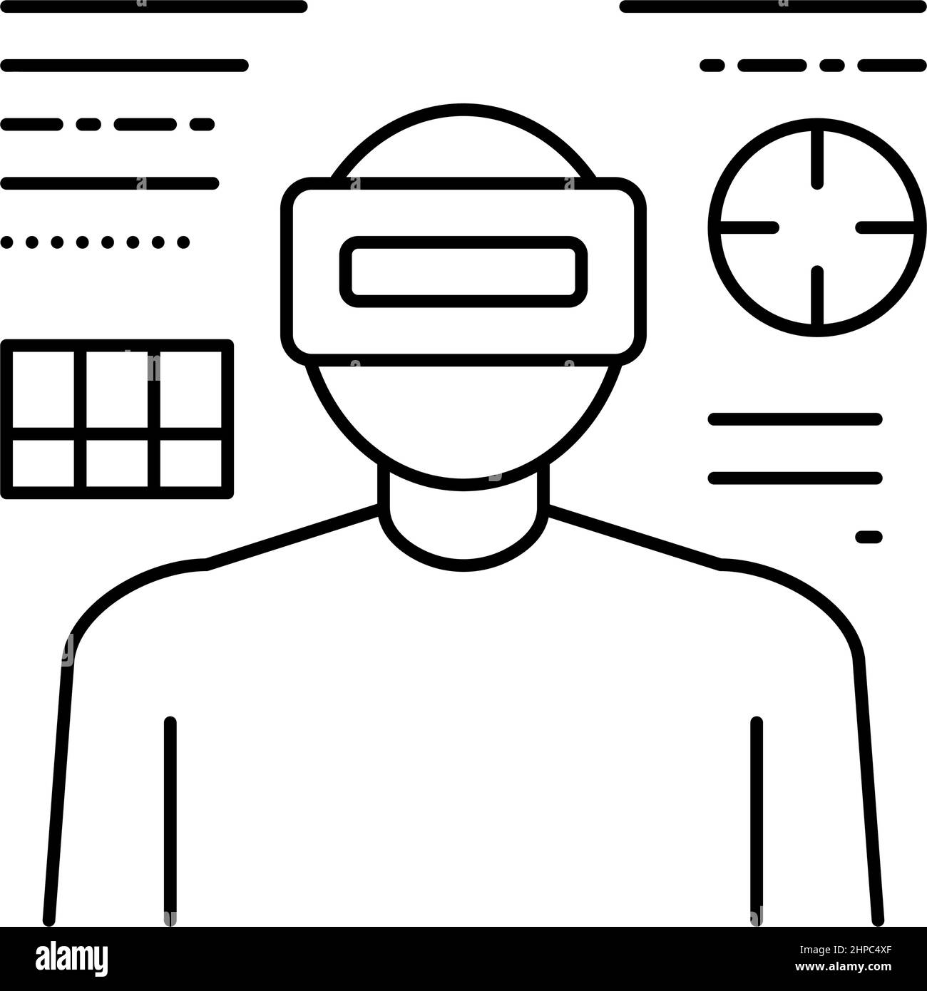 army of future line icon vector illustration Stock Vector Image & Art ...