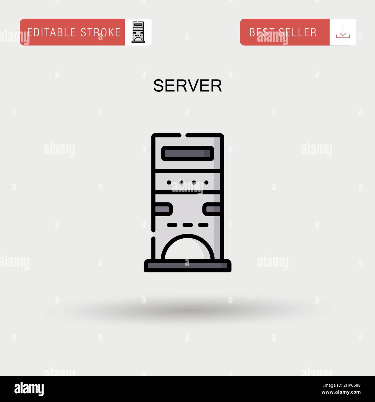 Computer database server icon hi-res stock photography and images - Alamy