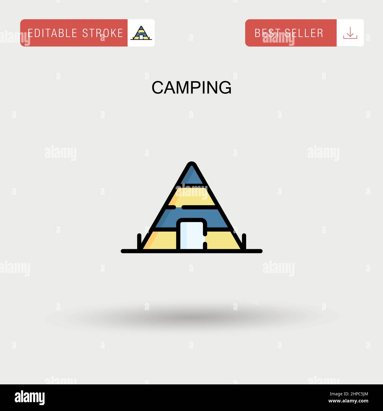 Camping Simple vector icon Stock Vector Image & Art - Alamy