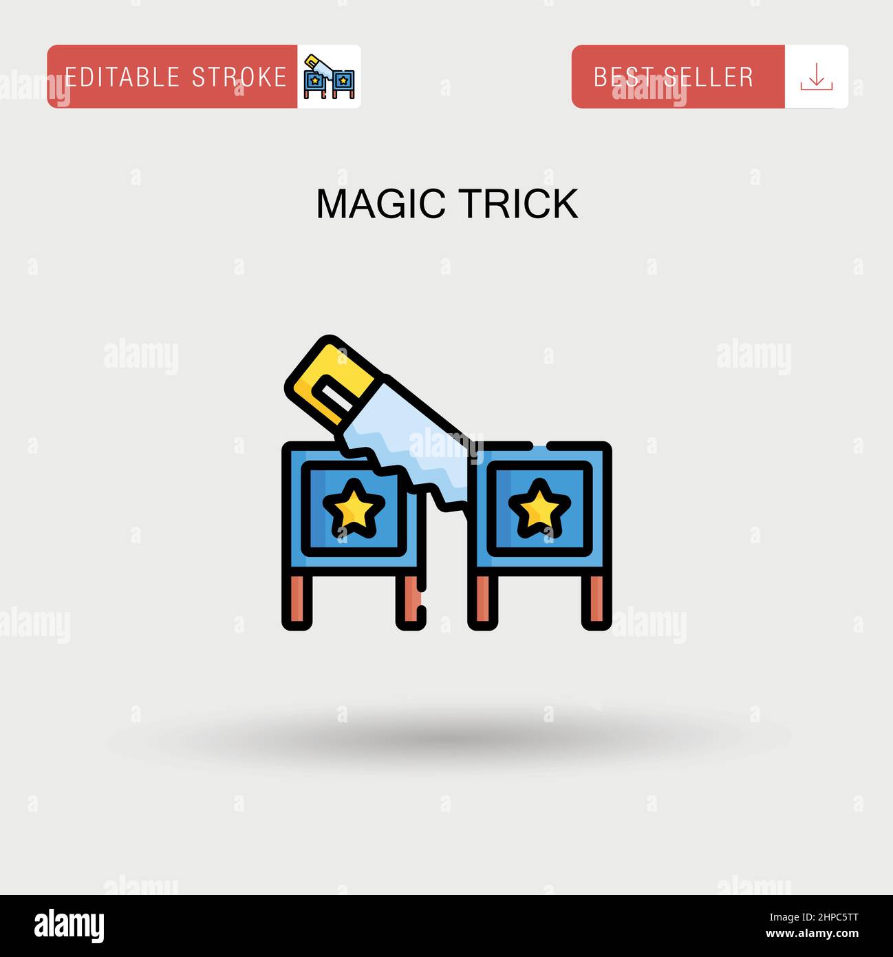 Magic trick Simple vector icon Stock Vector Image & Art - Alamy