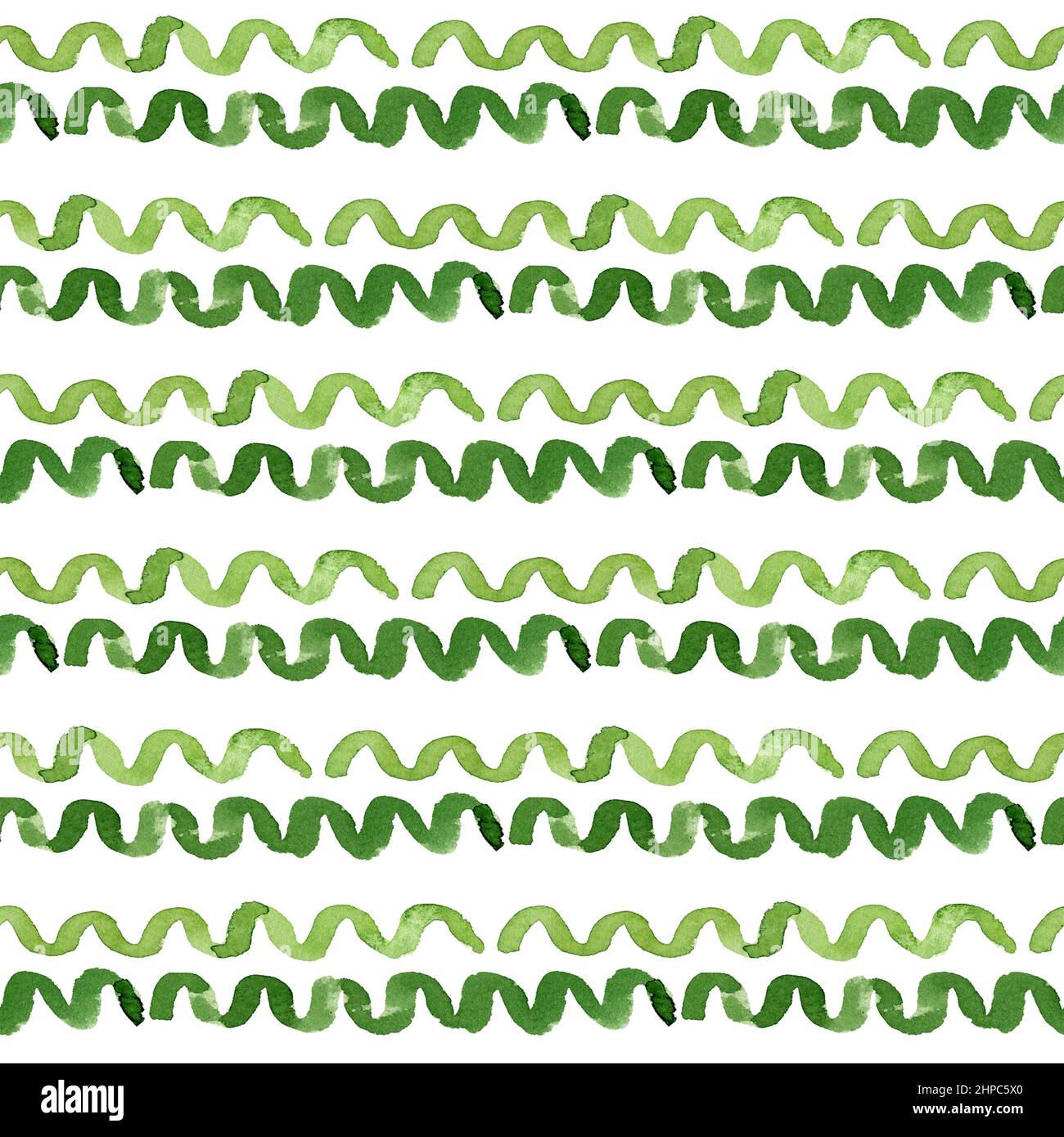 Watercolor wavy seamless pattern. Abstract waves pattern backdrop ...
