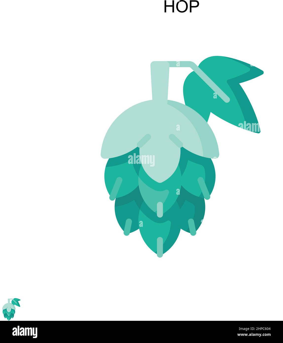 Hop Simple vector icon. Illustration symbol design template for web ...