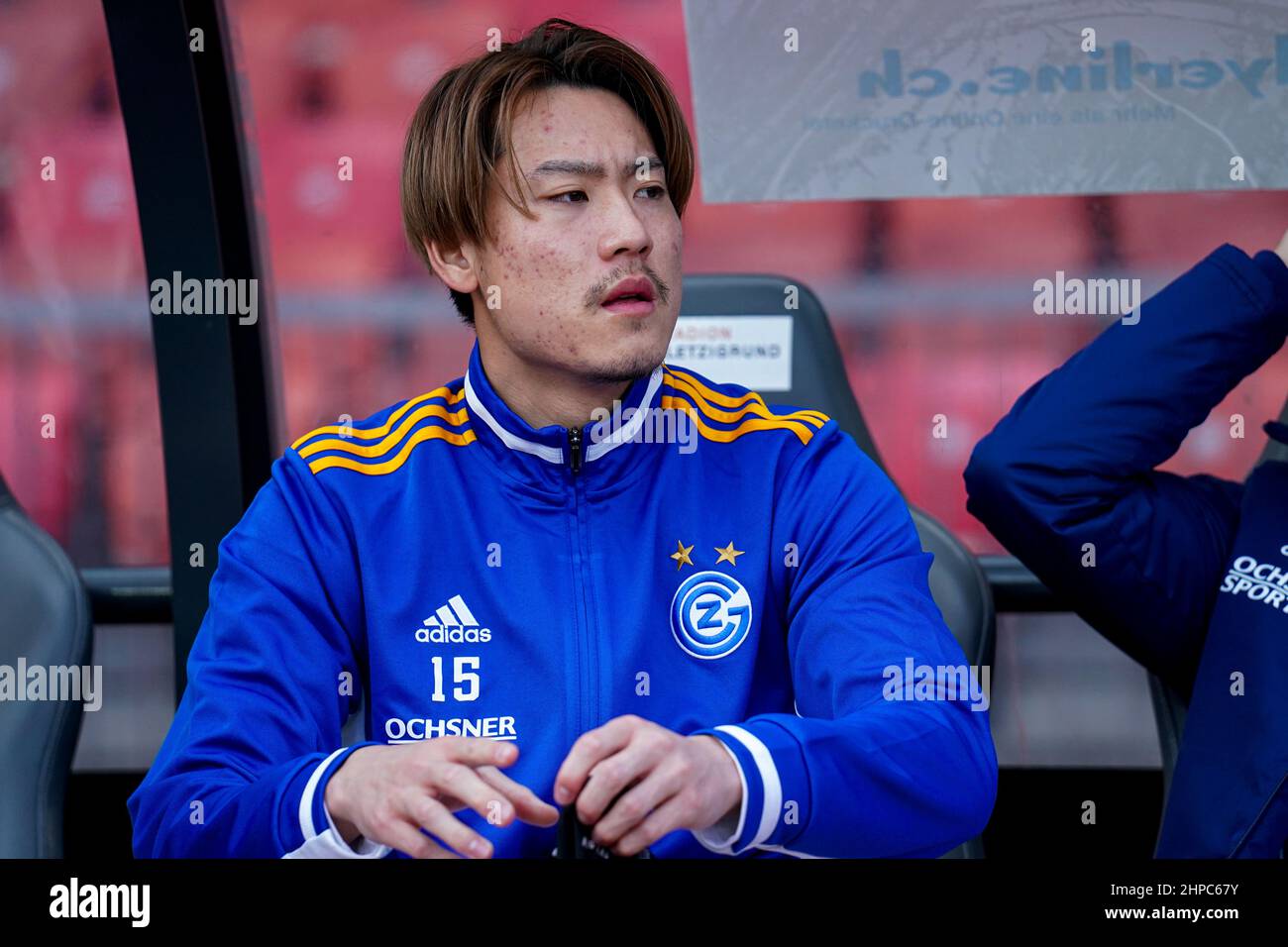 ZüRICH, SWITZERLAND - FEBRUARY 20: Ayumu Seko of Grasshopper Club Zürich prior to the Swiss ...