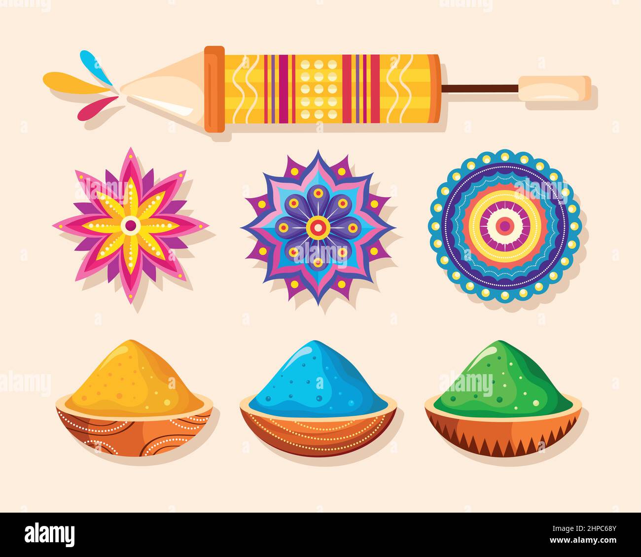 icons for holi festival Stock Vector Image & Art - Alamy