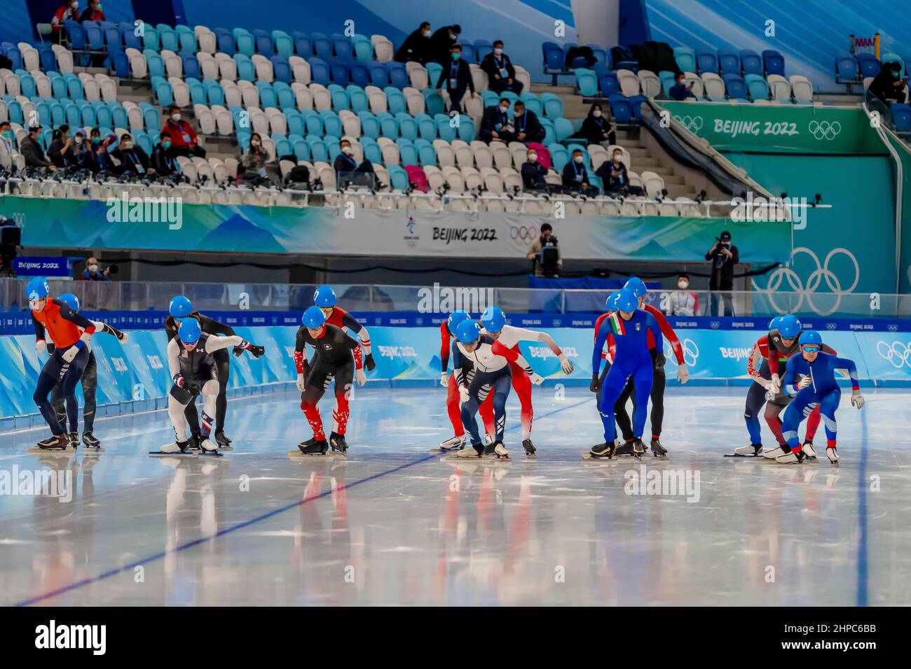 Beijing, Hebei, China. 19th Feb, 2022. The National Speed Skating Oval ...