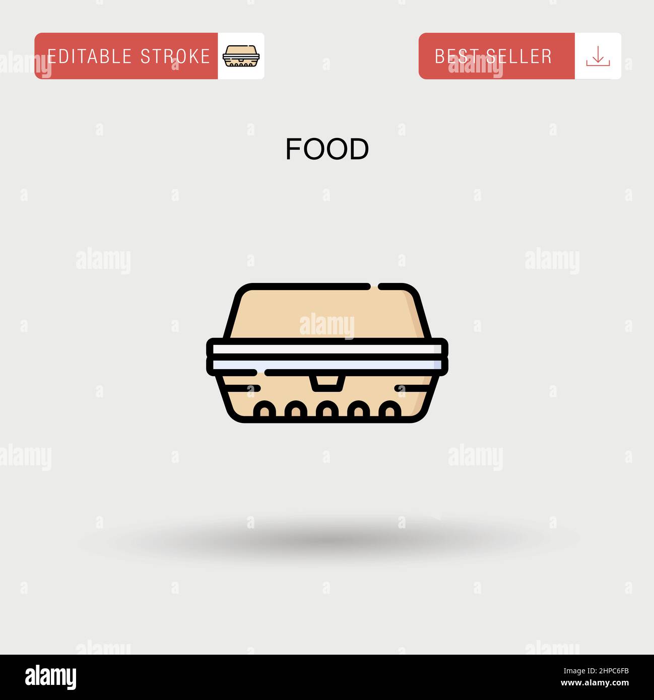 Food Simple vector icon Stock Vector Image & Art - Alamy