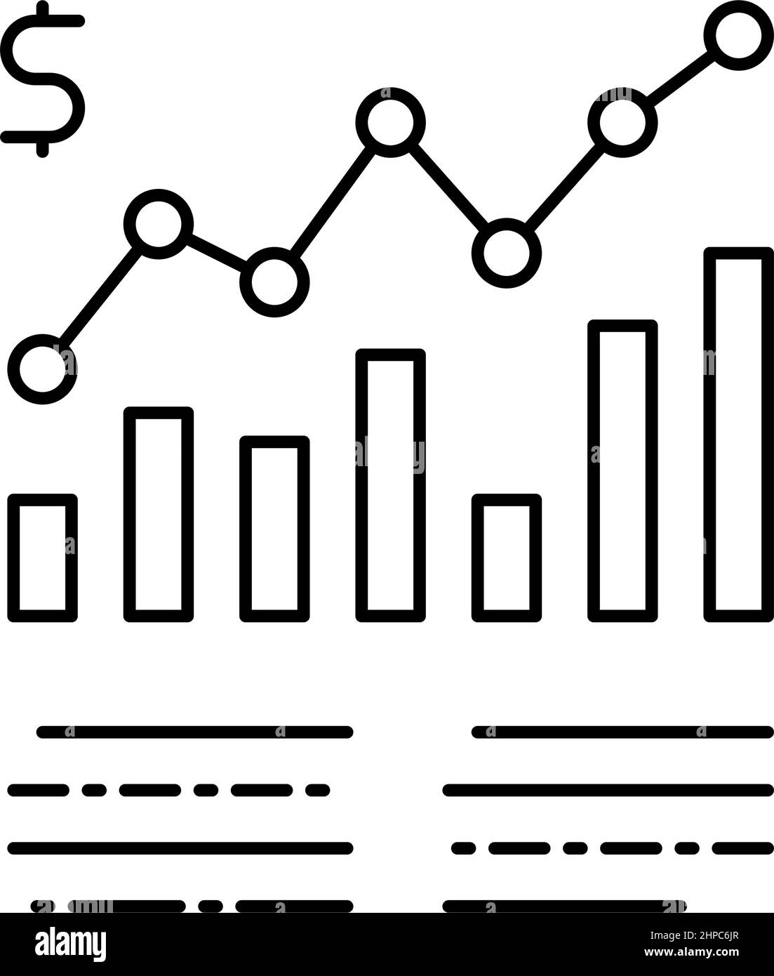 investment infographic line icon vector isolated illustration Stock ...