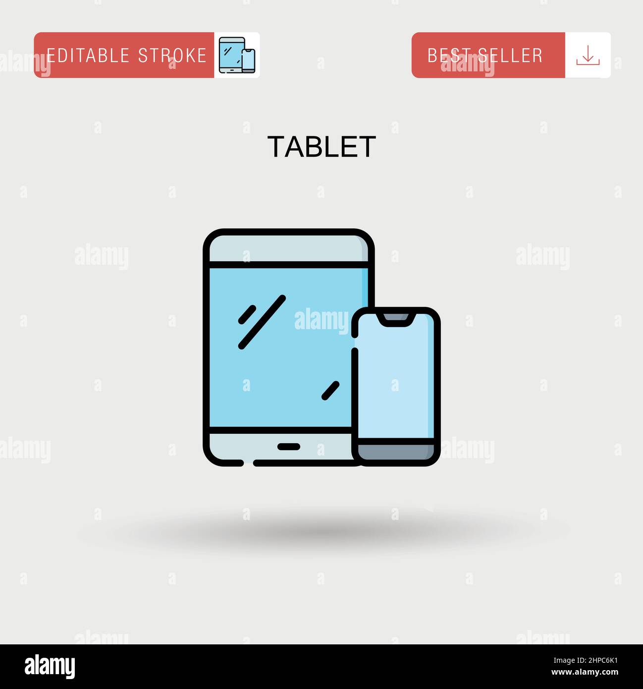 Horizontal tablet Stock Vector Images - Alamy