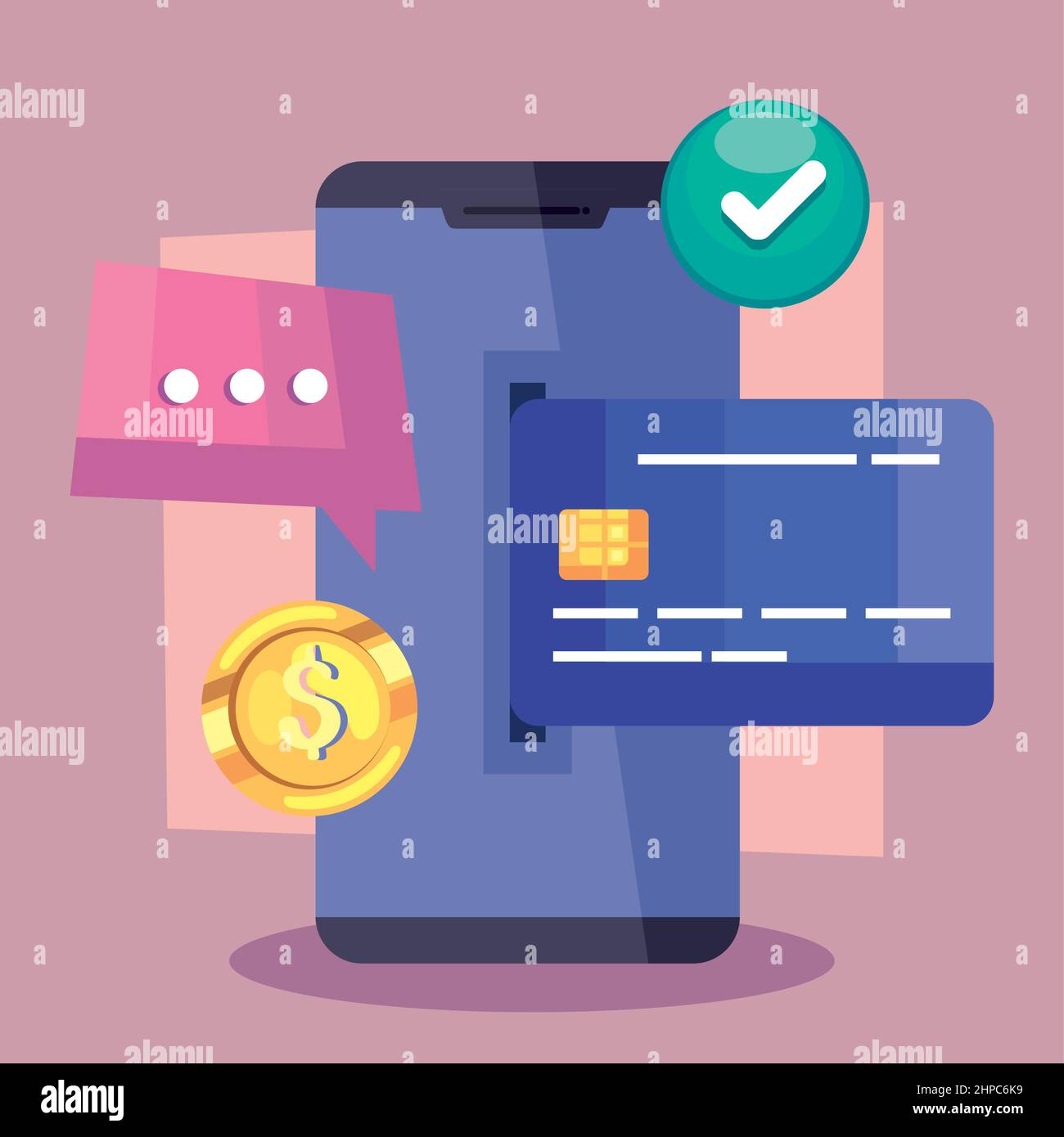 Pay with creditcard Stock Vector Images - Alamy