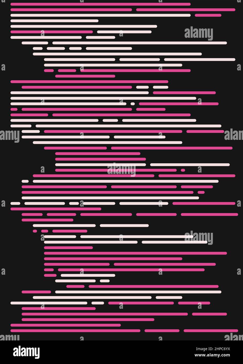 Cartoon coding simulated lines vector illustration Stock Vector Image ...