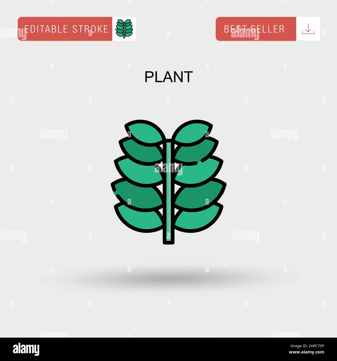 Plant Simple vector icon Stock Vector Image & Art - Alamy