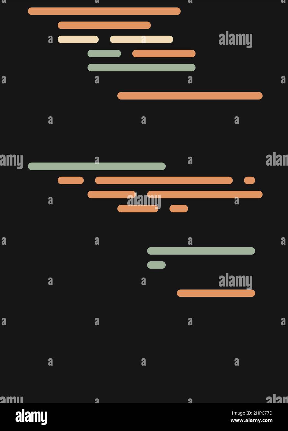 Cartoon coding simulated lines vector illustration Stock Vector Image ...