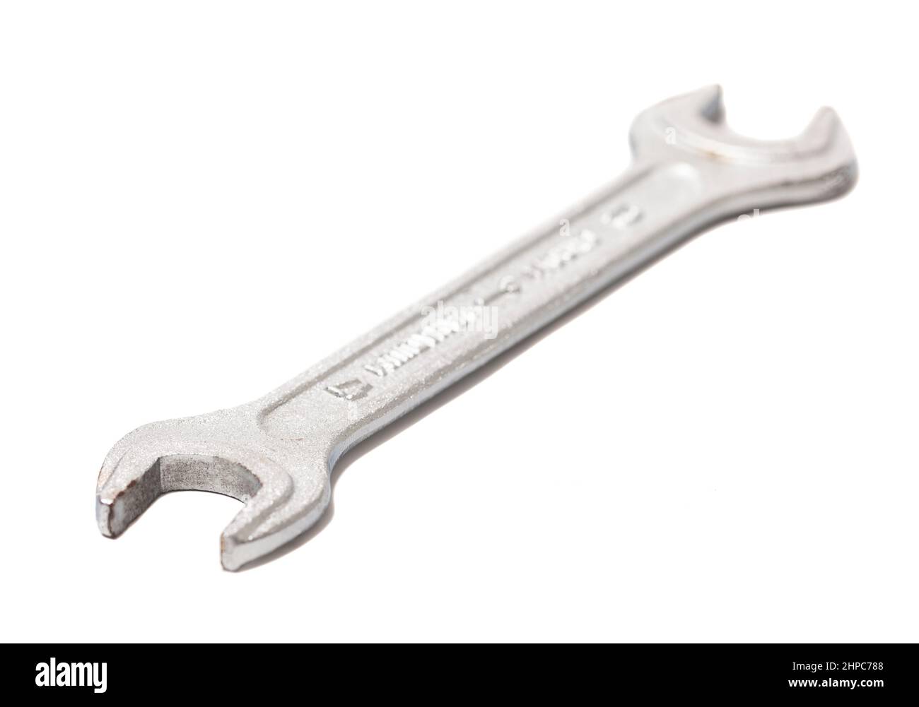 Wrench metal spanner isolated on white background Stock Photo - Alamy