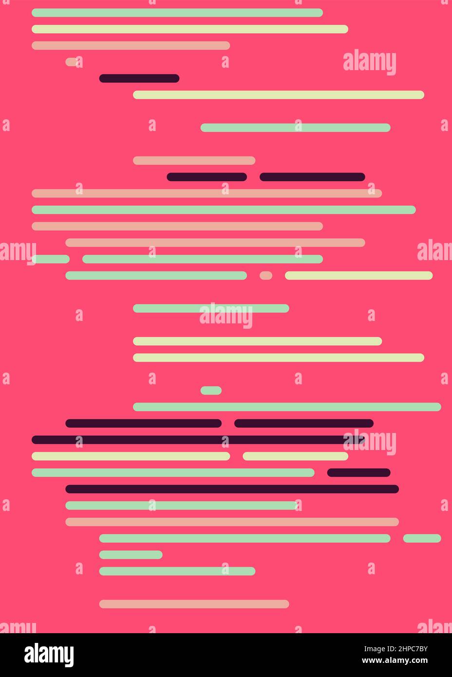 Cartoon coding simulated lines vector illustration Stock Vector Image ...