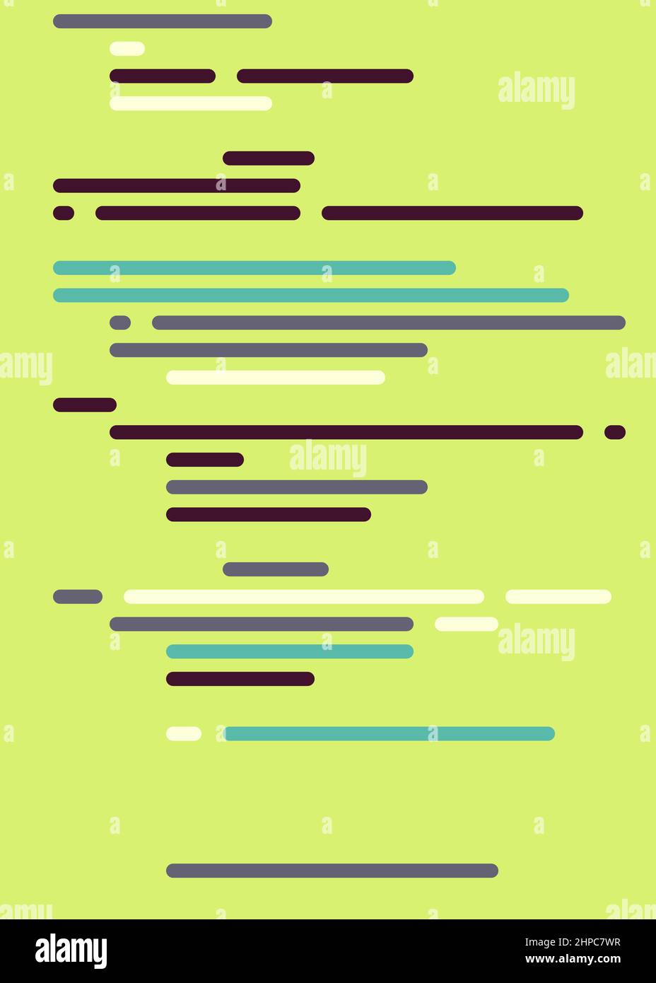 Cartoon coding simulated lines vector illustration Stock Vector Image ...