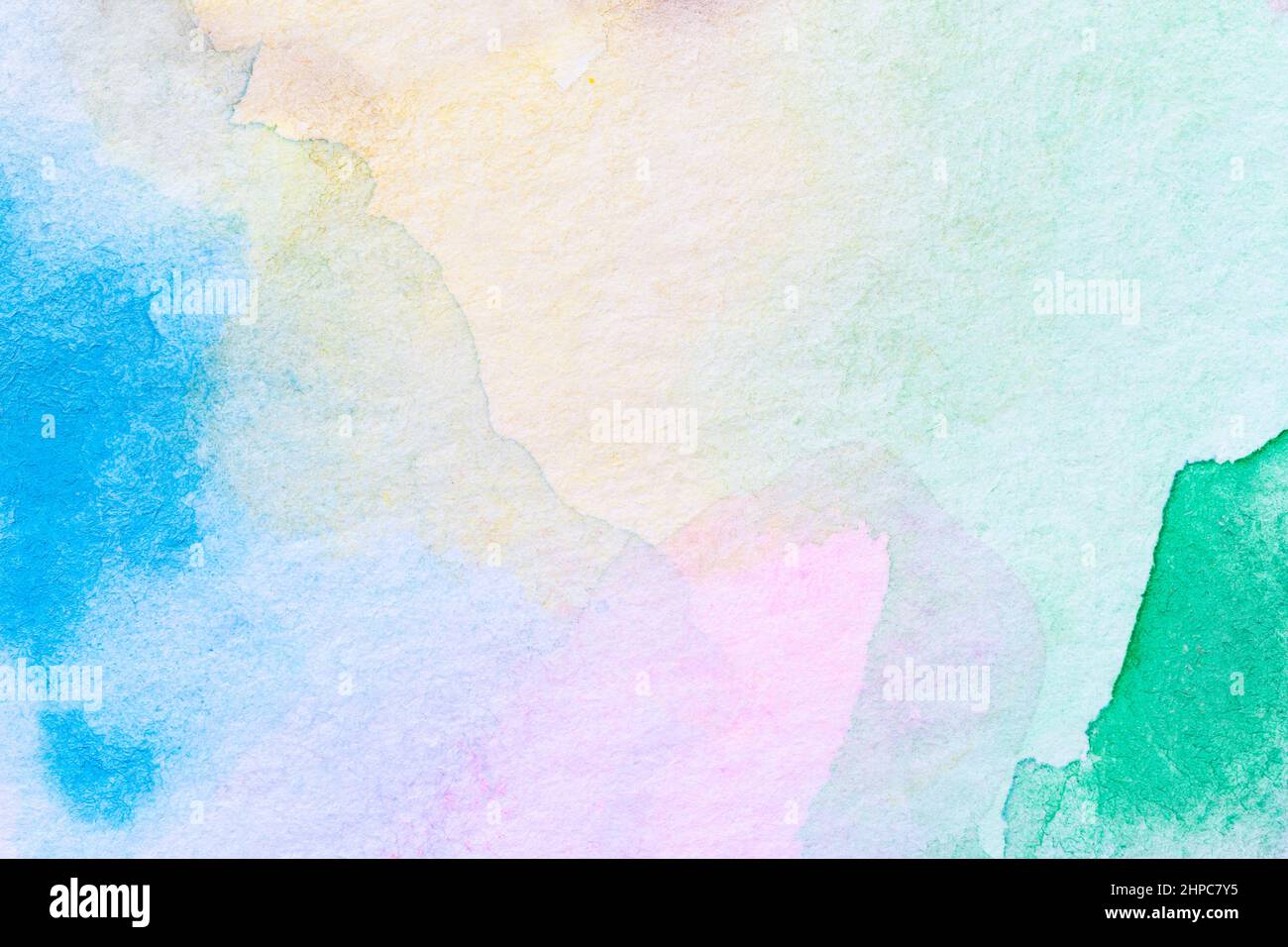 Macro close-up of an abstract colorful watercolor gradient fill ...