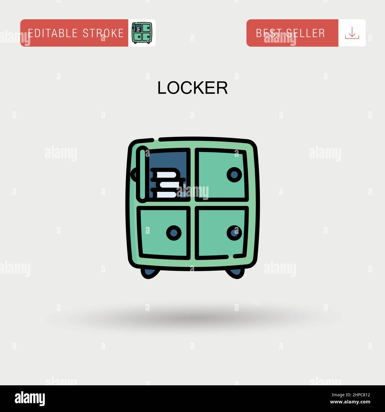 Locker Simple vector icon Stock Vector Image & Art - Alamy
