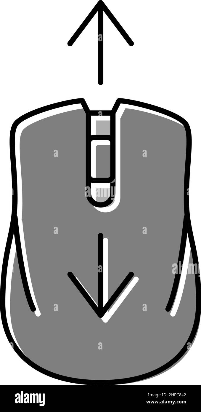 mouse scroll color icon vector illustration Stock Vector Image & Art ...