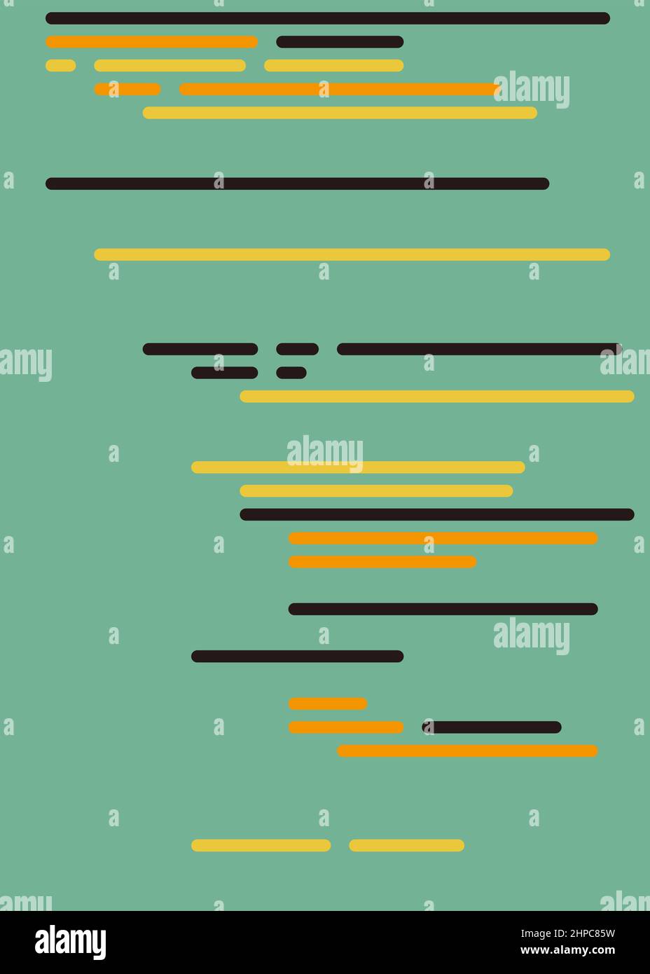 Cartoon coding simulated lines vector illustration Stock Vector Image ...