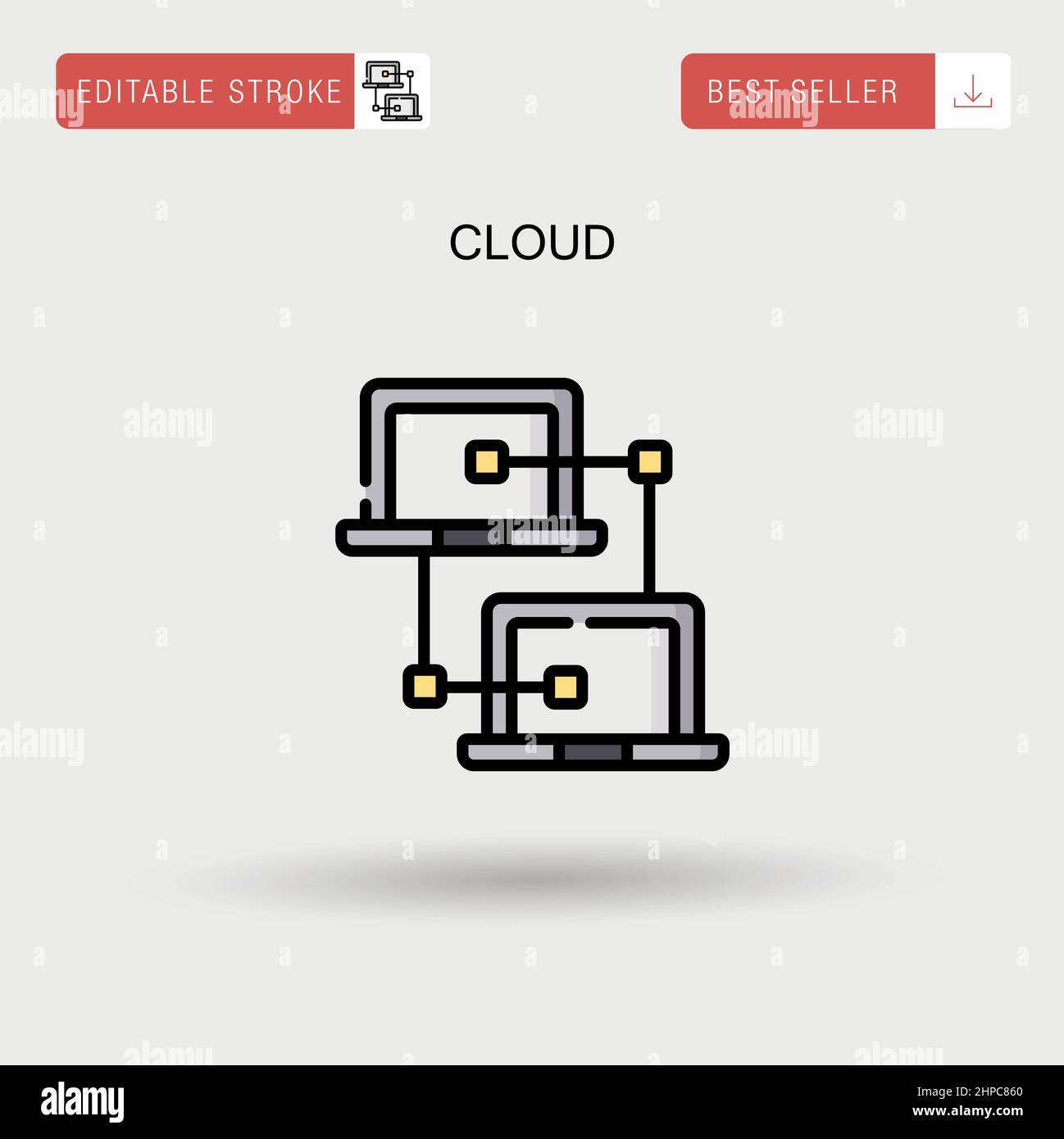 Cloud Simple vector icon Stock Vector Image & Art - Alamy