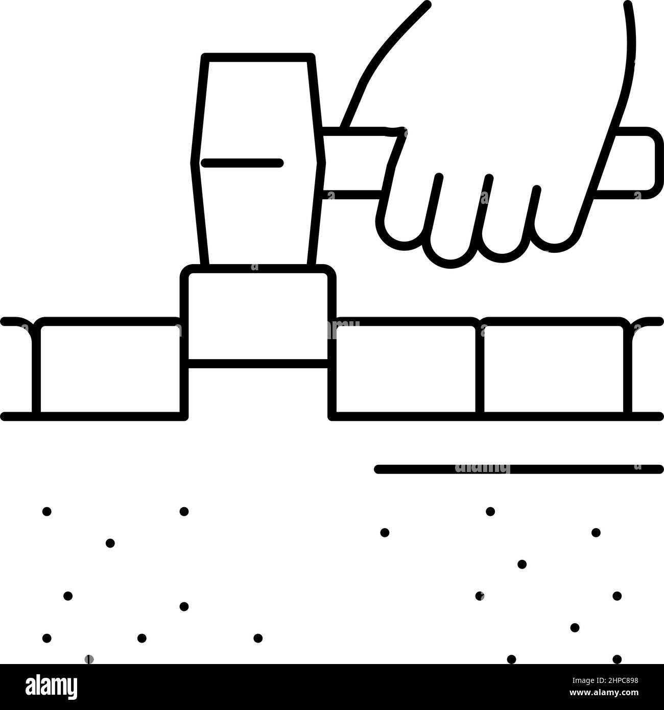 lay tiles road line icon vector illustration Stock Vector Image & Art ...