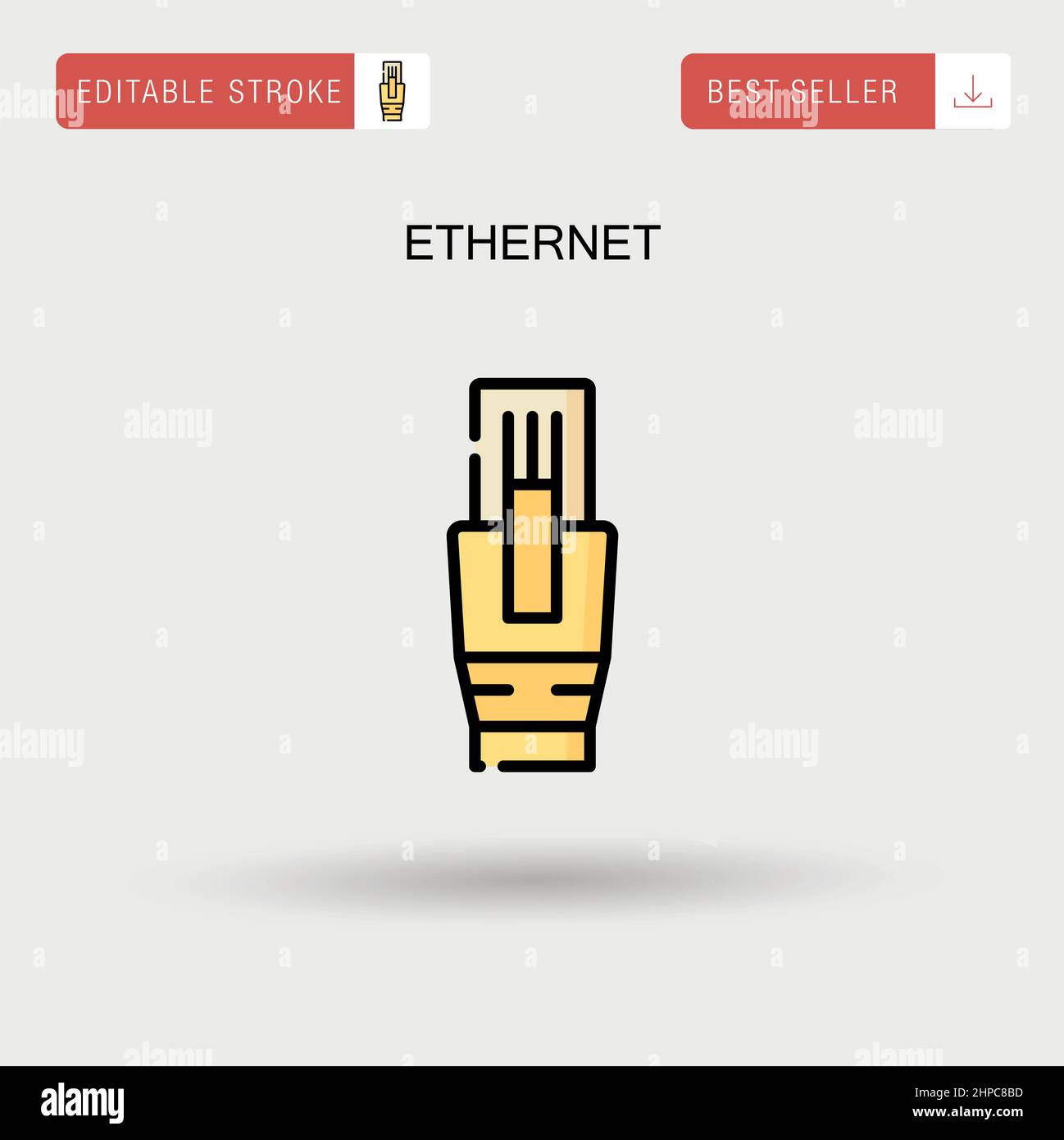 Ethernet Simple vector icon Stock Vector Image & Art - Alamy