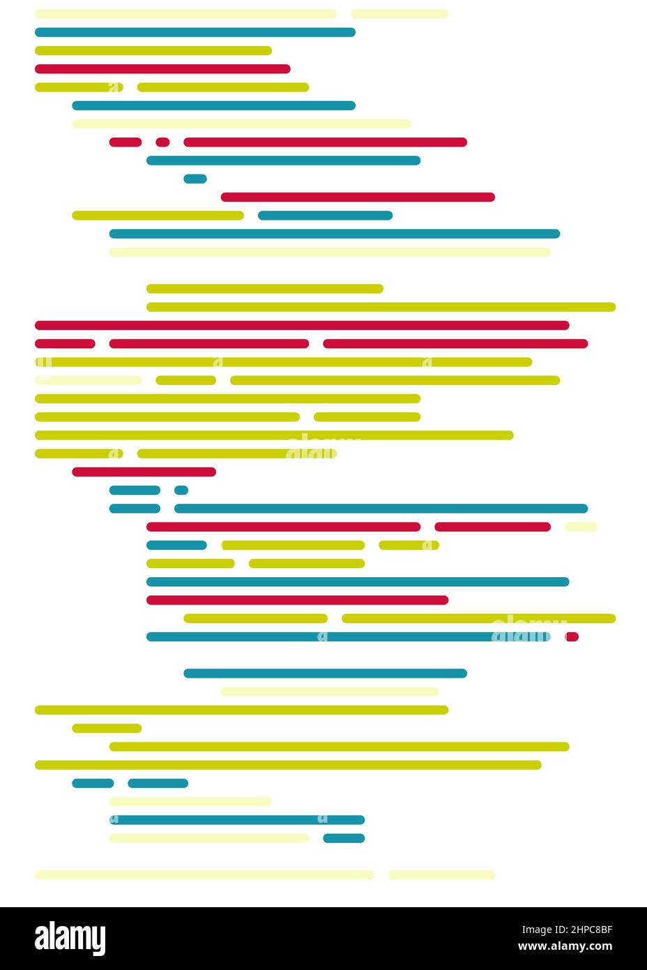 Cartoon coding simulated lines vector illustration Stock Vector Image ...