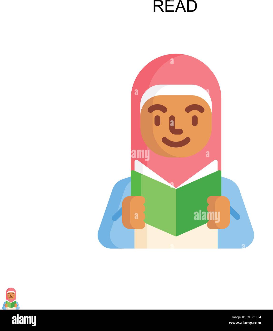 Read Simple vector icon. Illustration symbol design template for web ...