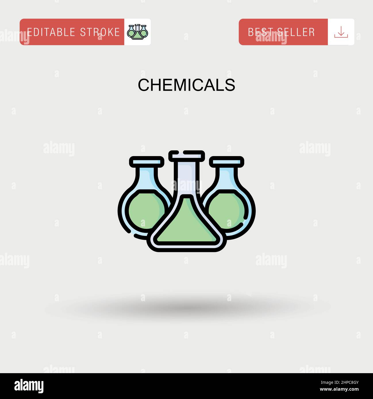 Chemicals Simple vector icon Stock Vector Image & Art - Alamy