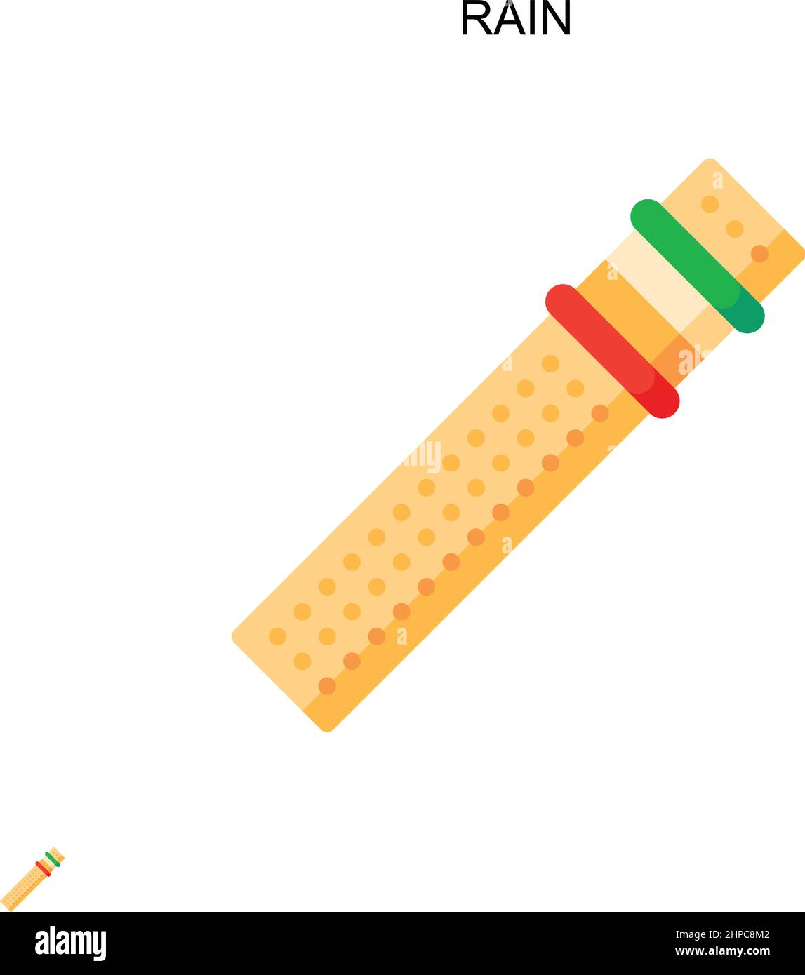 Rain Simple vector icon. Illustration symbol design template for web ...