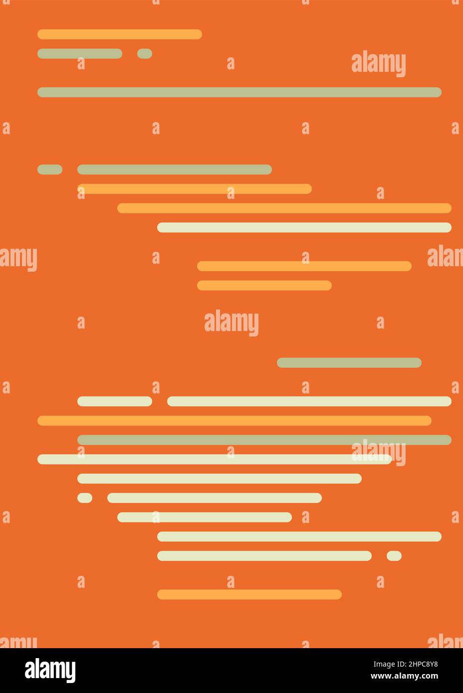 Cartoon coding simulated lines vector illustration Stock Vector Image ...