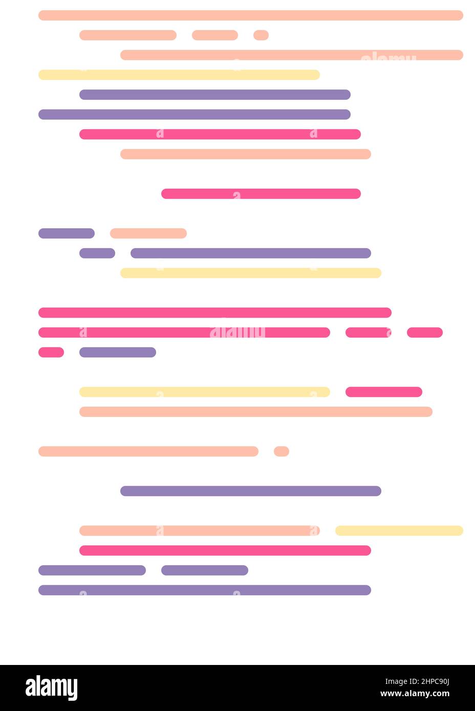 Cartoon coding simulated lines vector illustration Stock Vector Image ...